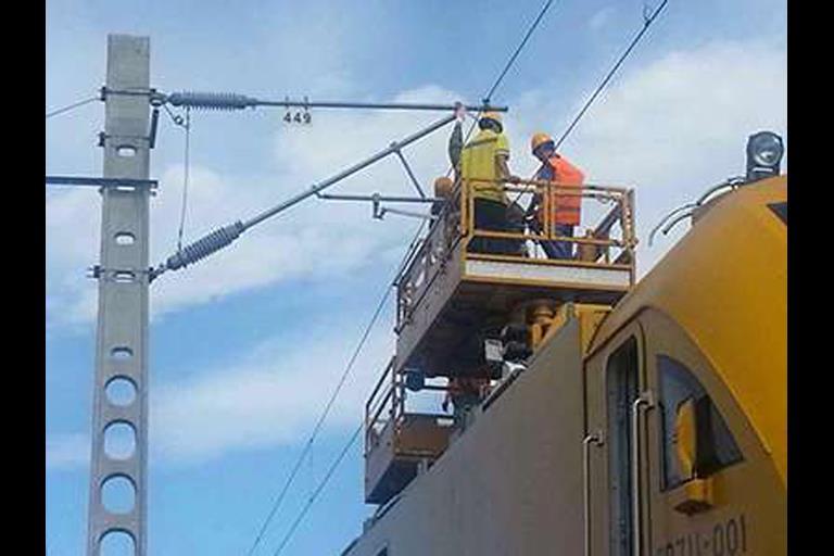 High speed line electrification maintenance vehicle on test | News ...